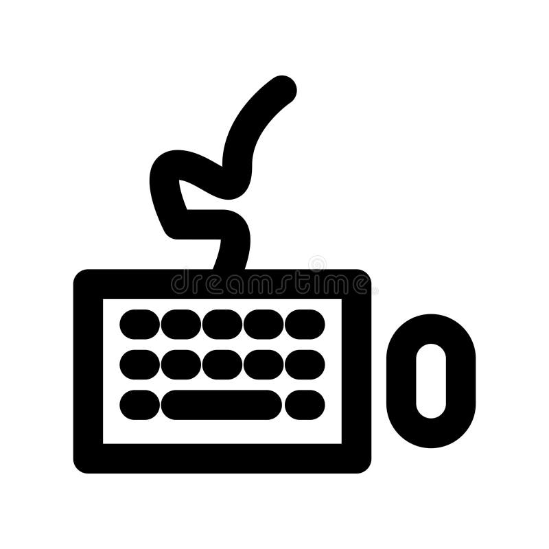 Keyboard Icon Outline Style. Symbol Icon Vector Illustration Graphic ...