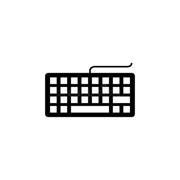 Keyboard Icon. Keyboard Vector Symbol Stock Vector - Illustration of ...