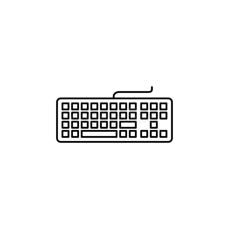 Keyboard Icon . Keyboard Vector Symbol Stock Vector - Illustration of ...