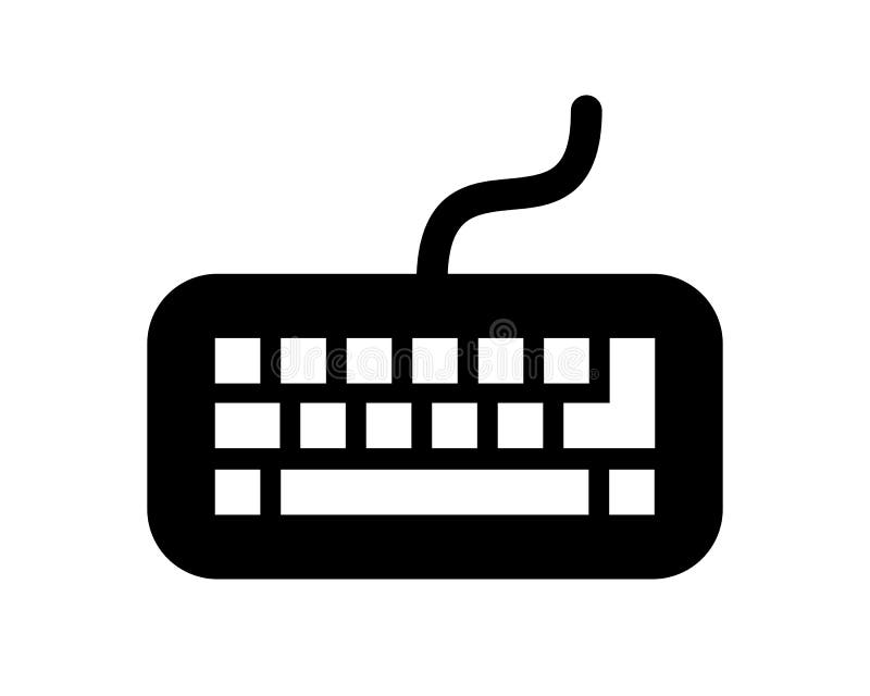 Keyboard Icon on White Background Stock Vector - Illustration of laptop ...