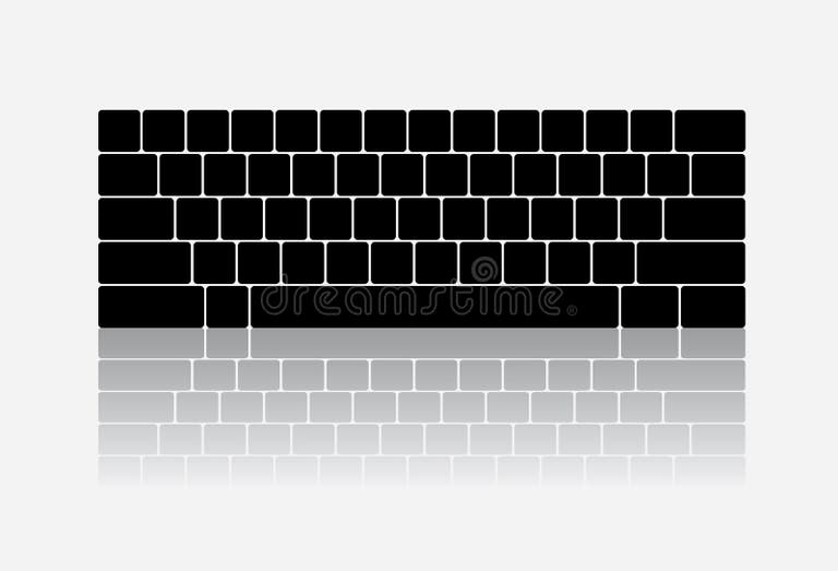 Keyboard illustration stock vector. Illustration of simple - 3993518