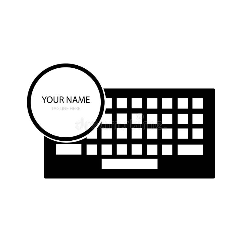 Keyboard Illustration Logo Vector Stock Vector - Illustration of white ...