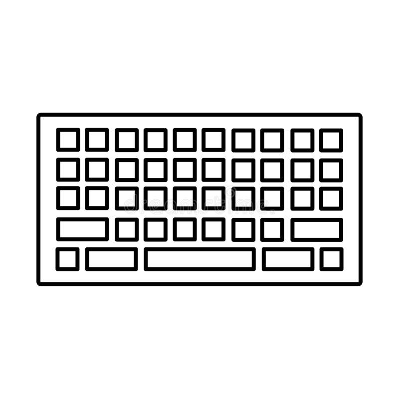 Keyboard Illustration Logo Vector Stock Vector - Illustration of white ...
