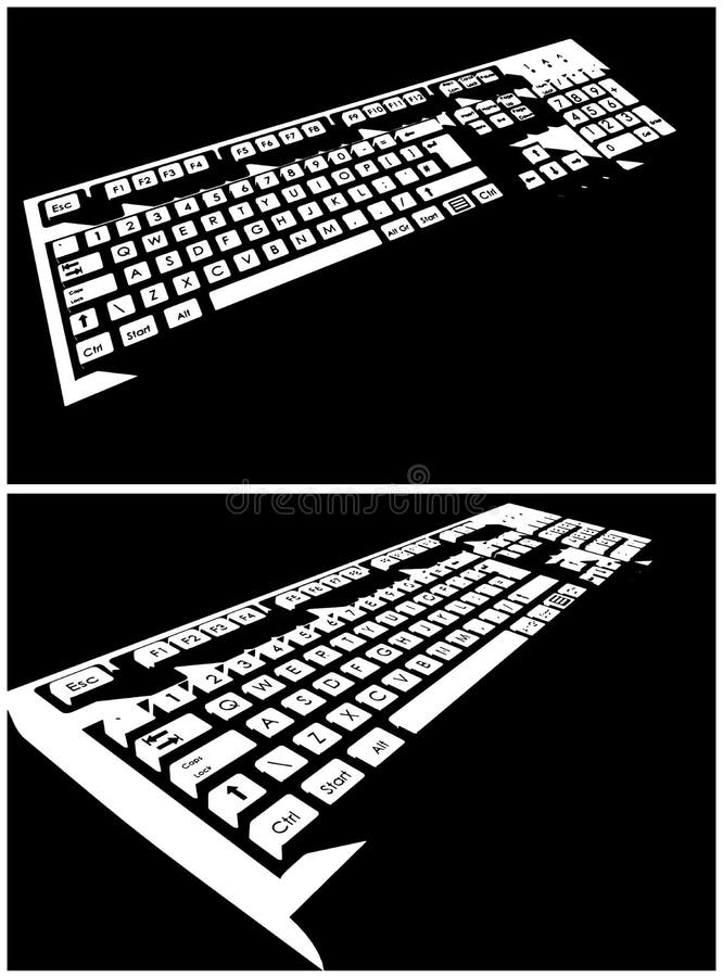 Keyboard illustrations stock photo. Image of computer - 237686500