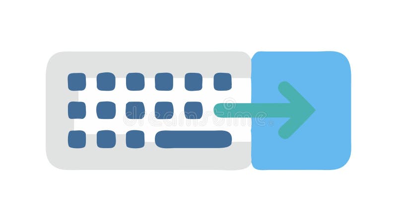 Keyboard Input Icon. Data Entry and Communication. Vector Design ...