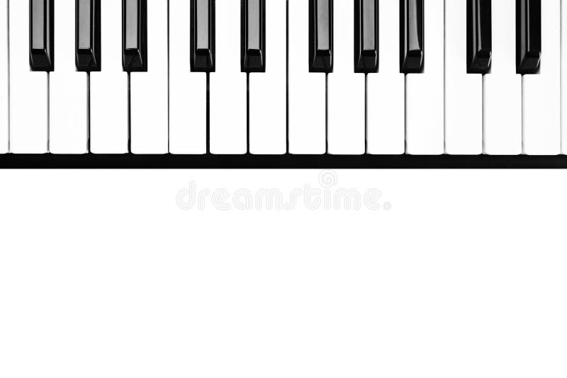 Keyboard Keyboard Instrument, Composition on a White Background Stock ...