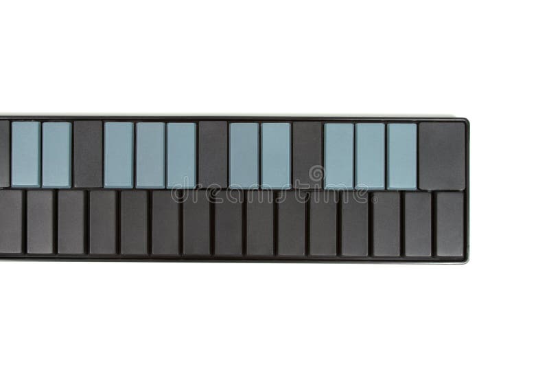 Keyboard Instrument Isolated on a White Background Stock Photo - Image ...