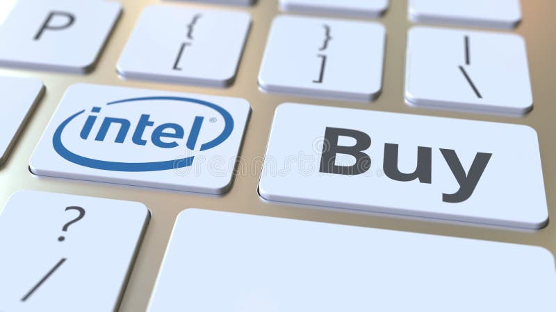 Keyboard with INTEL Company Logo and Buy Text on the Keys. Editorial ... Keyboard with INTEL Company Logo and Buy Text on the Keys. Editorial ...