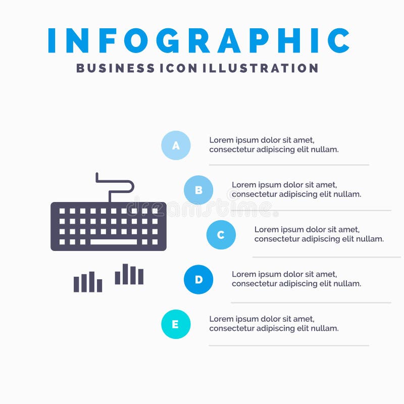 Keyboard, Interface, Type, Typing Infographics Presentation Template. 5 ...