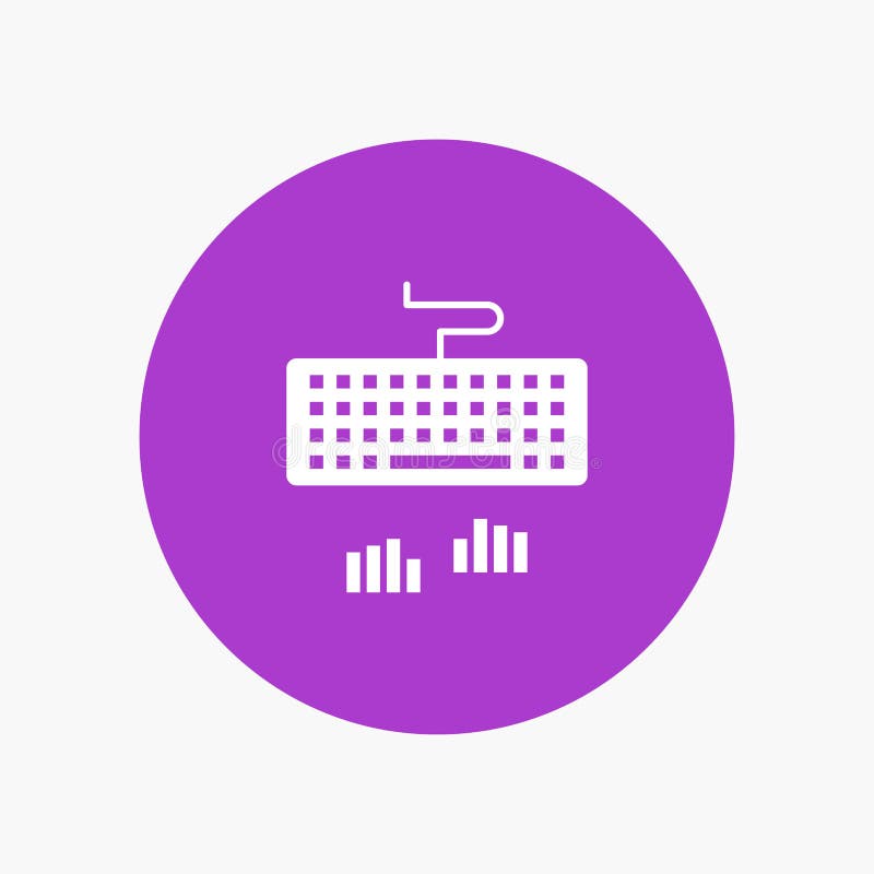 Keyboard Interface Icon Black and White Illustration Stock Vector ...