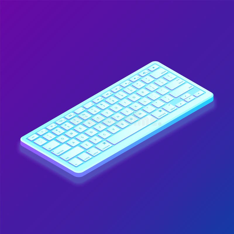 Keyboard. Isometric Keyboard. Created for Mobile, Web, Decor, Print ...