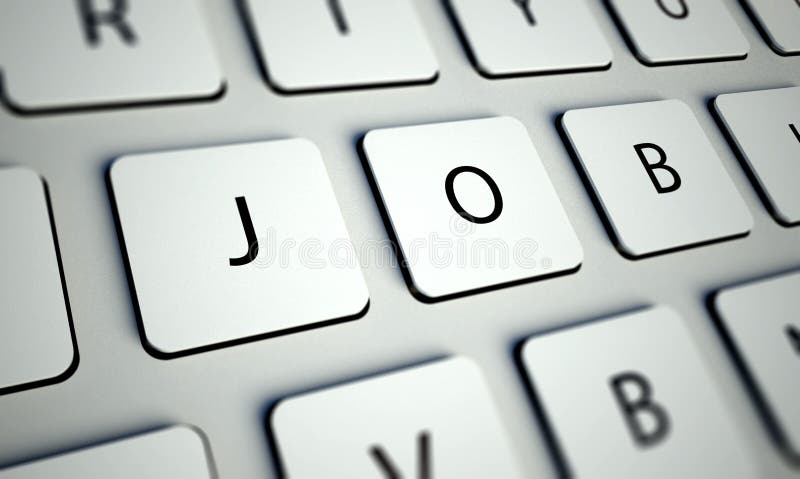 Jobs Button on Computer Keyboard Stock Image - Image of concept ...