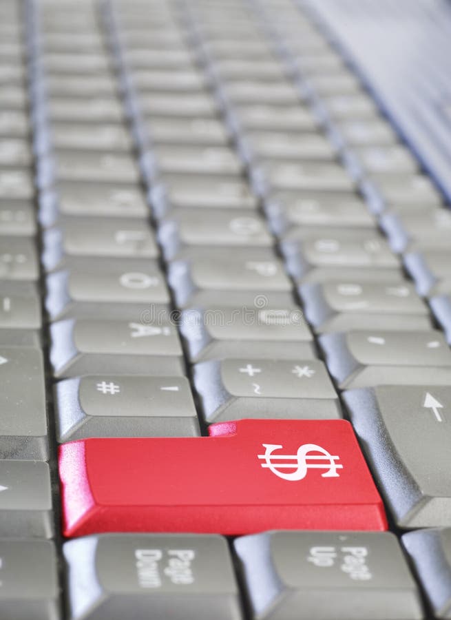 Keyboard with Key Dollar Sign Stock Photo - Image of special, money ...