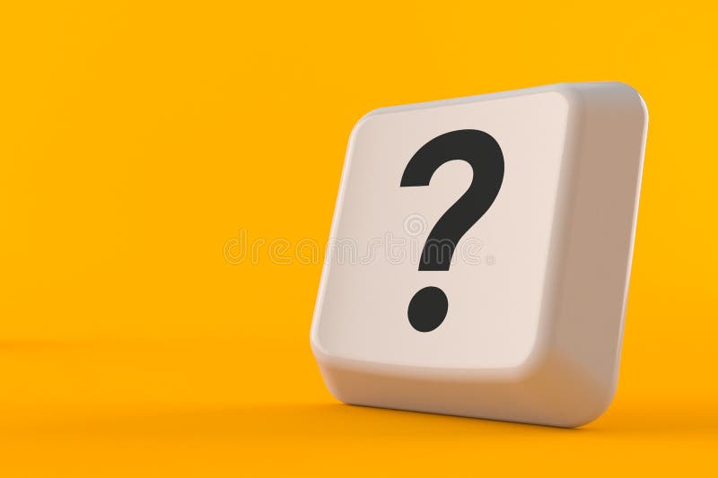 Keyboard Key With Question Mark Stock Illustration - Illustration of ...