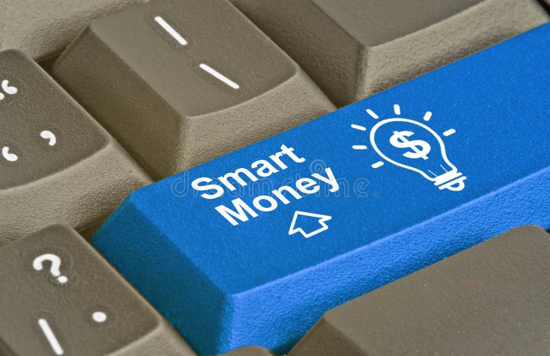 Key for smart money stock photo. Image of blue, money - 182626274