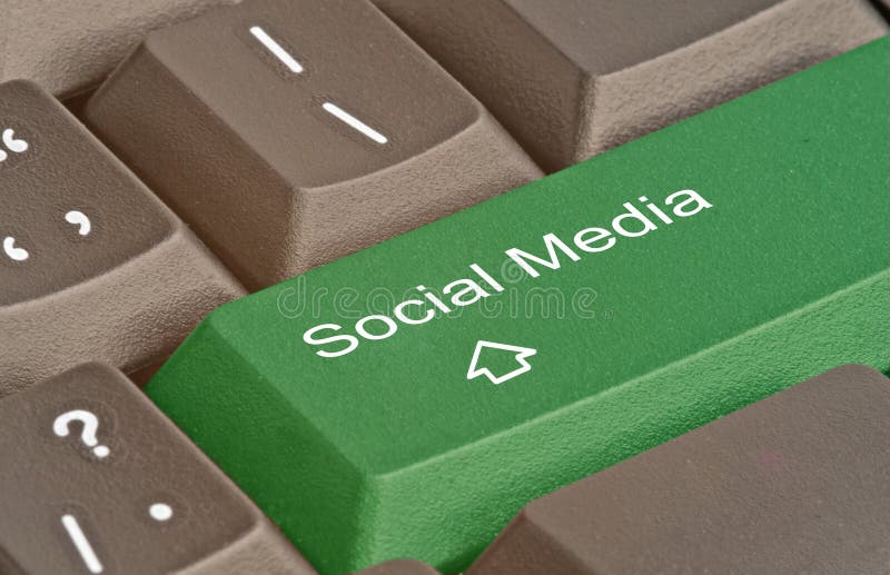 Key for social media stock photo. Image of platform, computer - 83368770
