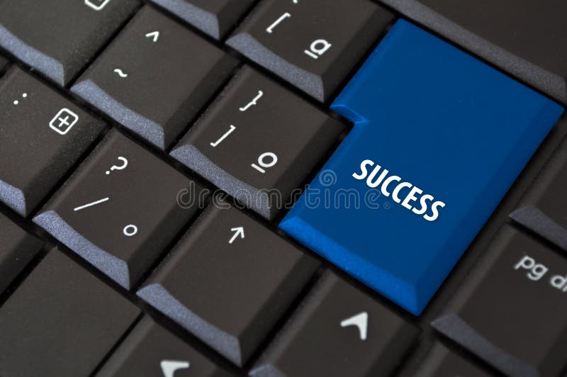 Keyboard with a Key To Success Stock Image - Image of concepts, enter ...