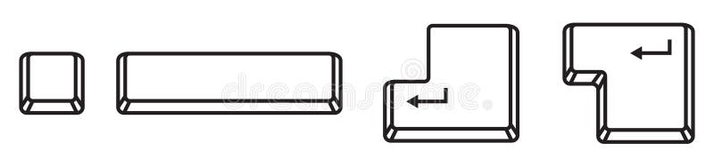 Keyboard Keycaps Button, Switch Letter Computer Stock Vector ...