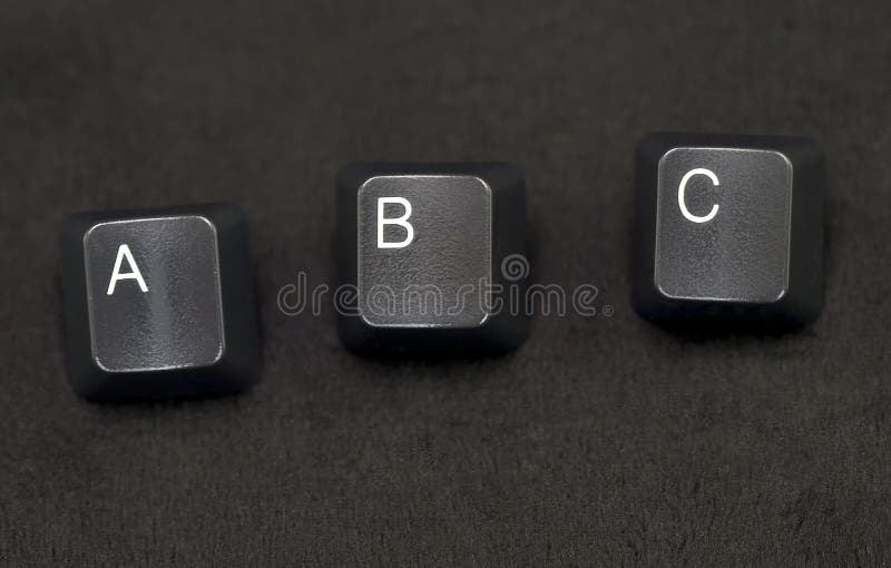 Keyboard keys - ABC stock image. Image of alphabet, isolated - 5240747