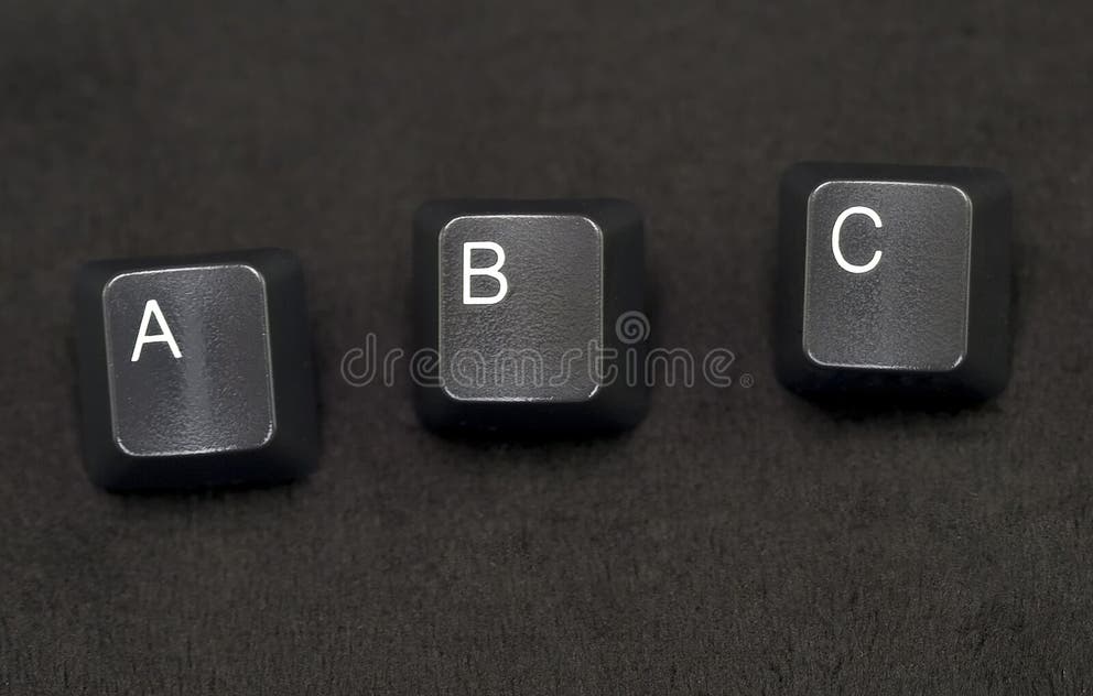 Keyboard keys - ABC stock image. Image of alphabet, isolated - 5240747