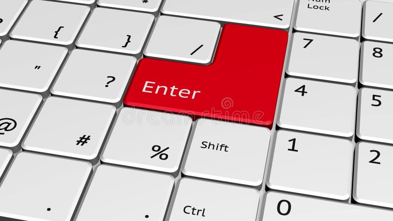 Appearing Keyboard`s Keys, Alpha Matte Stock Footage - Video of digital ...