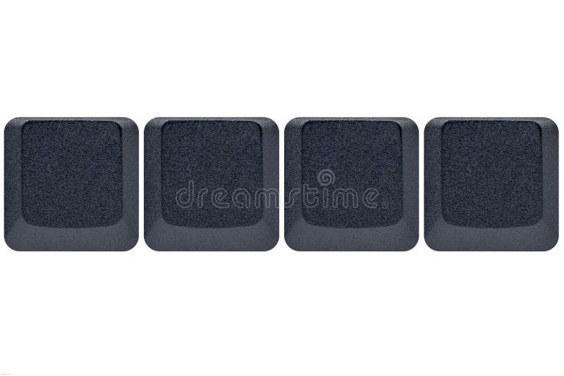 Keyboard 4 Keys Buttons that are Empty Stock Photo - Image of website ...