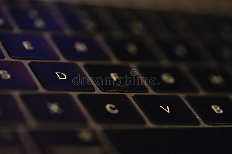Macro keyboard keys stock image. Image of computer, work - 271558021