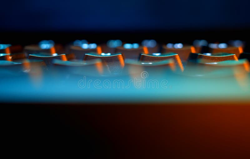 Control Keys on Led Rgb Keyboard Background Stock Image - Image of ...