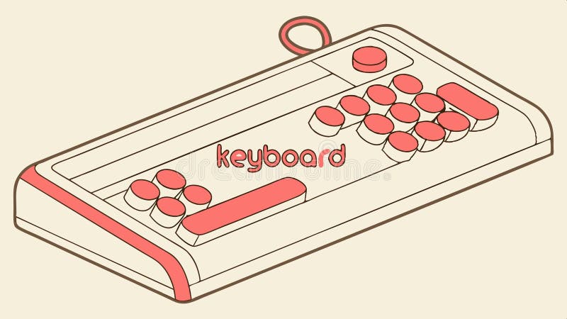 A Set of Computer Keyboards, Random Colors, Front View. a Modern Image of a Computer Keyboard ...