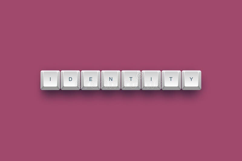 Keyboard Keys Spelling IDENTITY Stock Image - Image of abstract, symbol ...