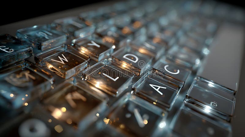 Futuristic Backlit Glass Keyboard Stock Illustrations – 17 Futuristic ...