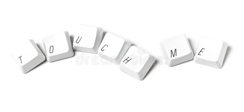 Keyboard Keys Writing Touch Me Stock Photos - Free & Royalty-Free Stock ...