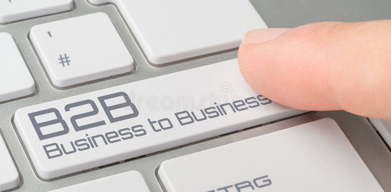 Keyboard with a Labeled Button - B2B Stock Image - Image of concept ...