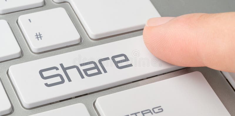 A Keyboard with a Labeled Button - Share Stock Image - Image of ...