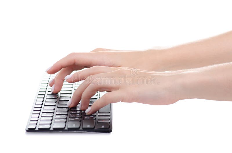 Keyboard for Laptop in Hand Stock Photo - Image of contemporary ...