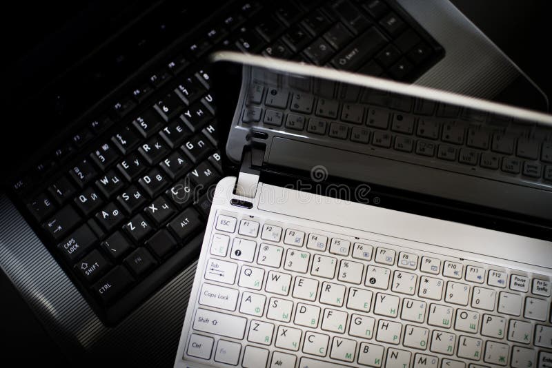 Keyboard of Laptop and Netbook Stock Photo - Image of desktop, keyboard ...