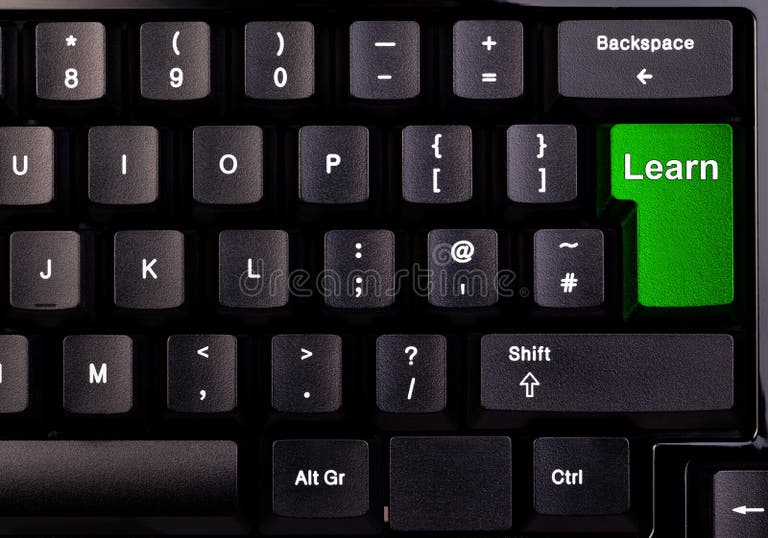Keyboard learn stock image. Image of button, learning - 18159493