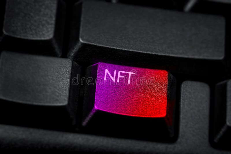 Keyboard Letters Nft Color Concept Key Stock Image - Image of letters ...