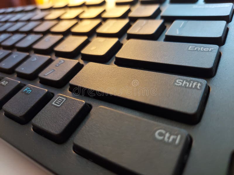 Keyboard with Lighting Effect Stock Image - Image of person, play ...