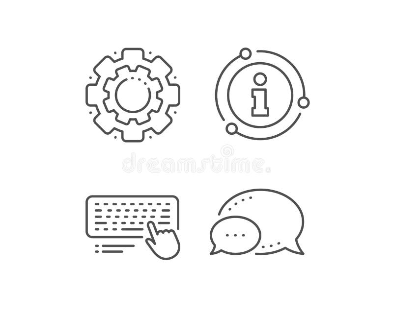 Keyboard Line Icon. Computer Component Device Sign. Vector Stock Vector ...