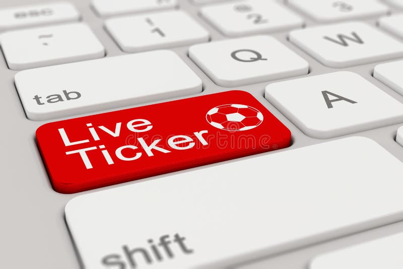 Keyboard Live Ticker Red Stock Illustrations – 1 Keyboard Live Ticker ...