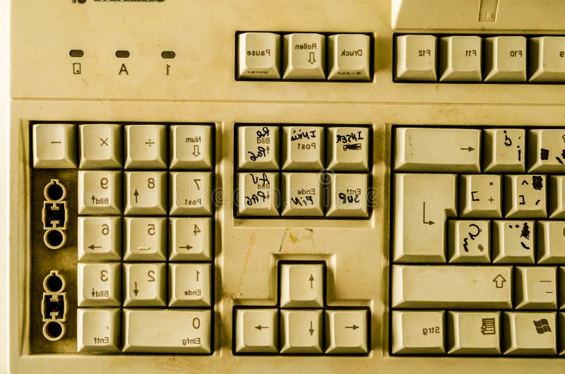 A Keyboard with a Lot of Keys and a Lot of Writing on it Stock Image ...