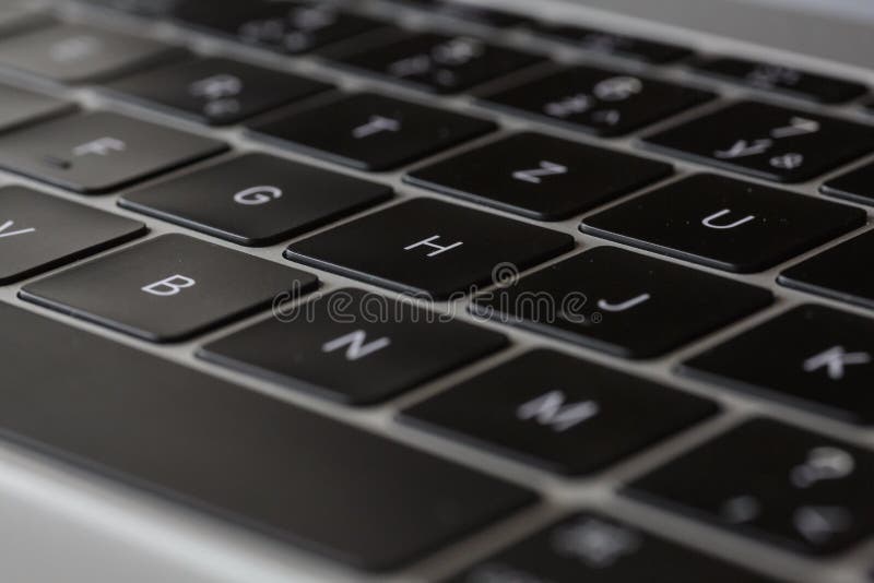 Keyboard - MacBook 12 Silver 1st Gen Editorial Stock Image - Image of ...