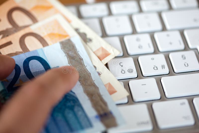 Keyboard and money stock photo. Image of business, gambling - 10182926