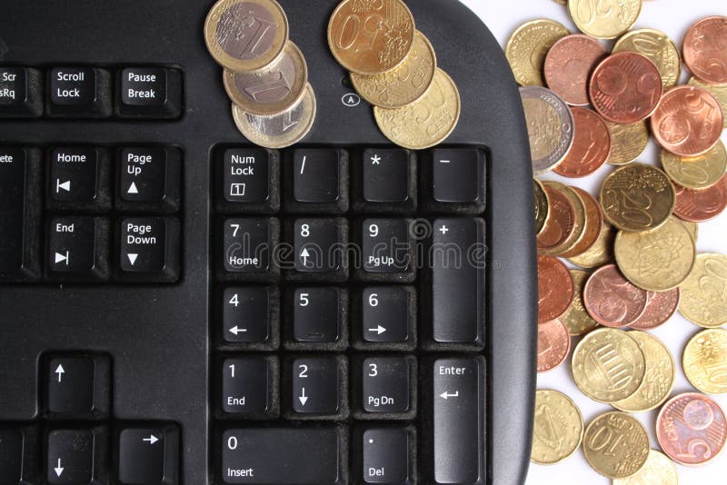 Keyboard money stock photo. Image of business, bill - 127416048