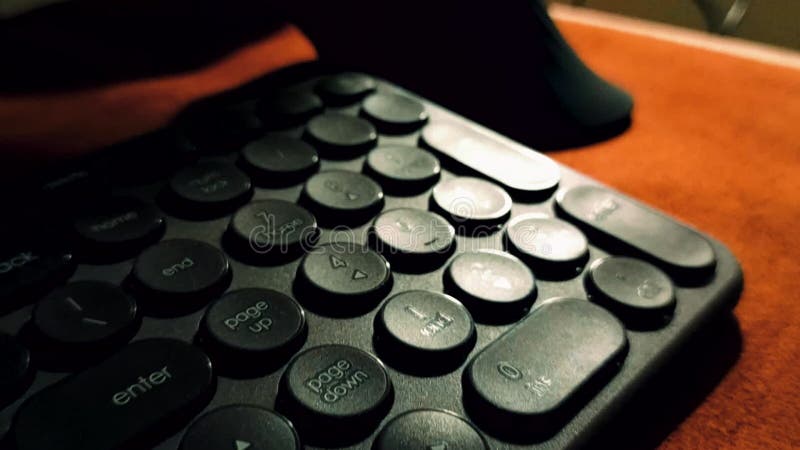 Keyboard and Mouse. Workstation for Freelancer. Black Keyboard with ...