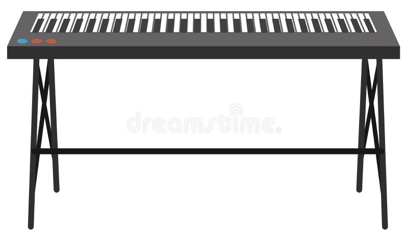 A Keyboard Music Instruments Stock Vector - Illustration of graphic ...