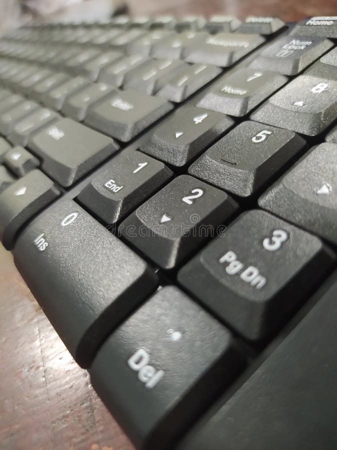 Keyboard Numeric for Computer on the Table Stock Image - Image of focus ...