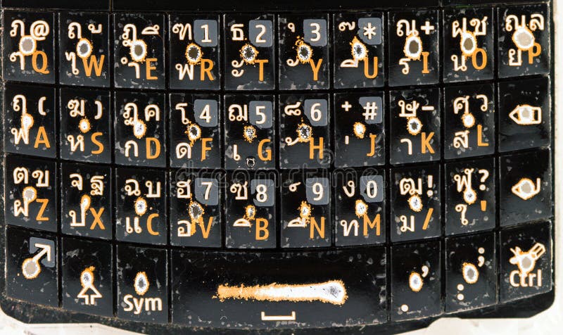 Old Cell Phone Numeric Keyboard Stock Photo - Image of communication ...