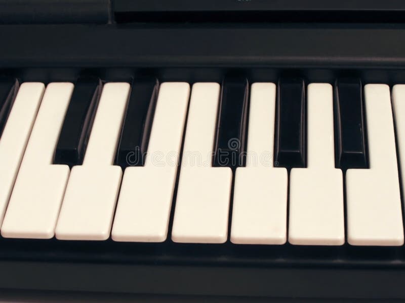 One Octave Of The Piano Keyboard Stock Image - Image of composer ...